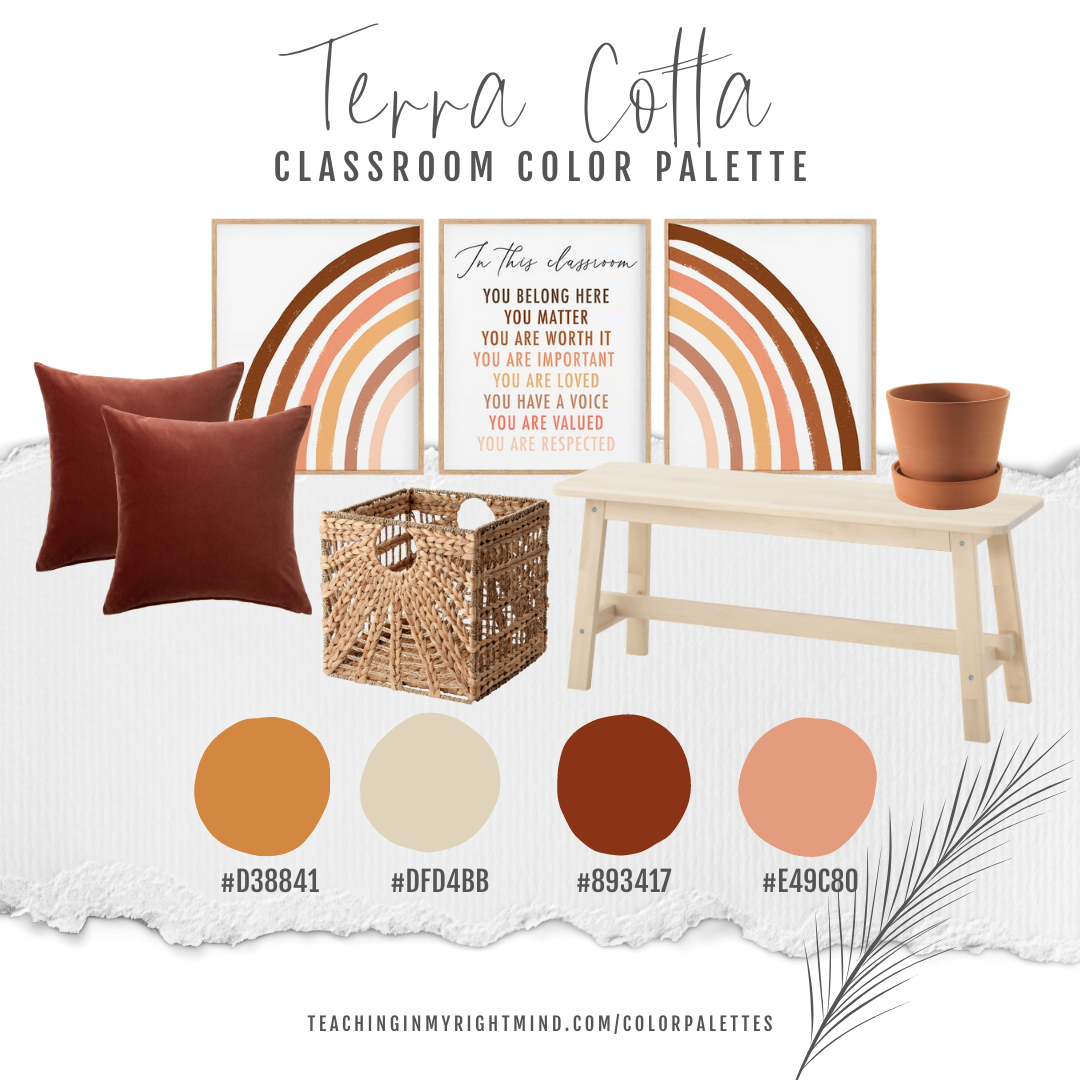 5 Modern Classroom Color Palettes - Teaching In My Right Mind